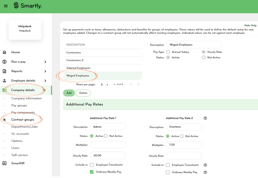 Smartly | Employee pay rates