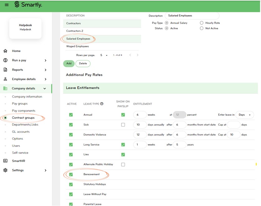 Smartly | Bereavement leave