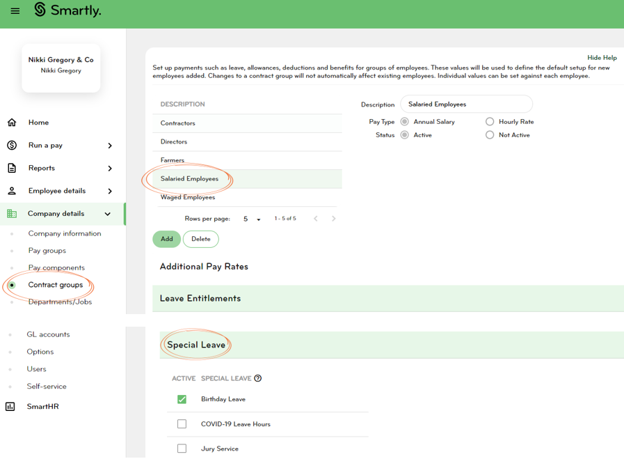 Smartly | Special leave