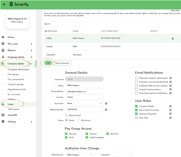 Smartly | Payroll users