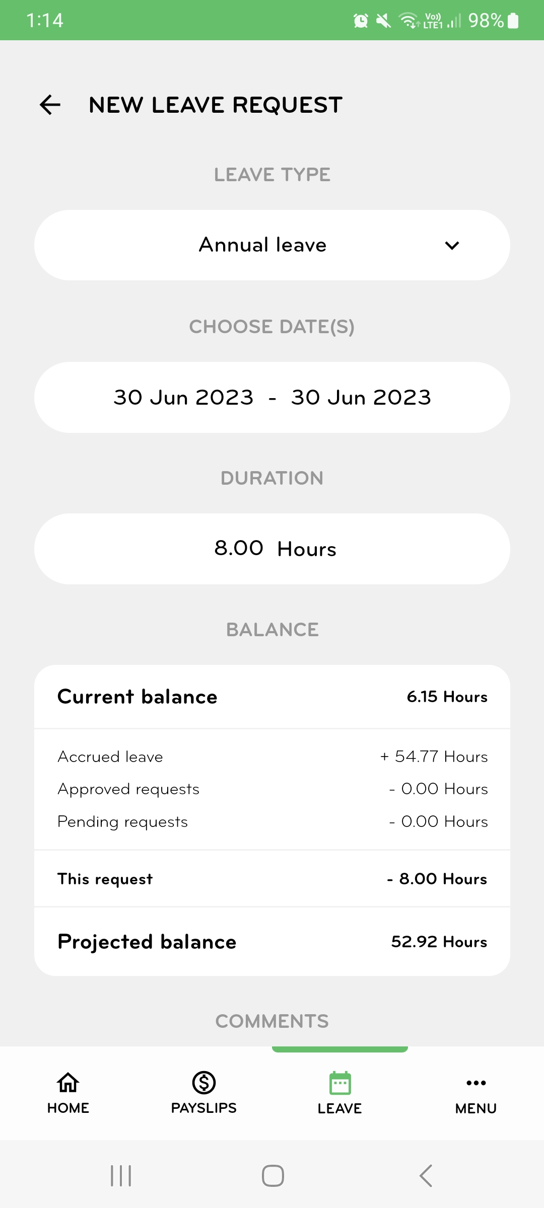 Smartly | Leave management