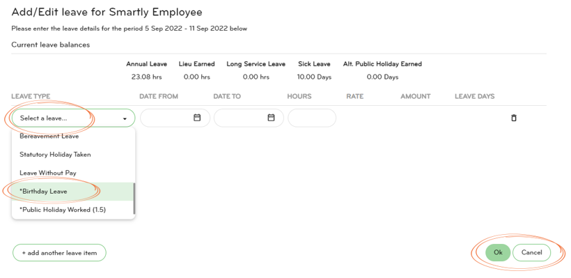 Smartly | Special leave